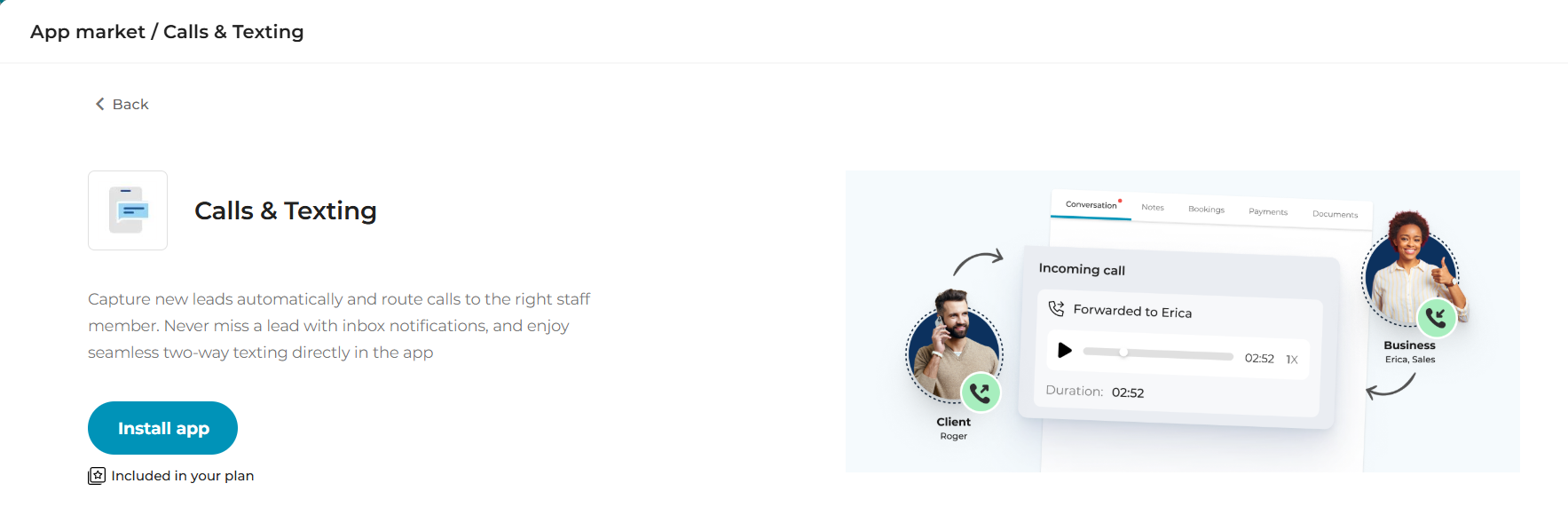 Enable Two‑Way Texting and Toll‑Free Calls with the Calls & Texting App ...